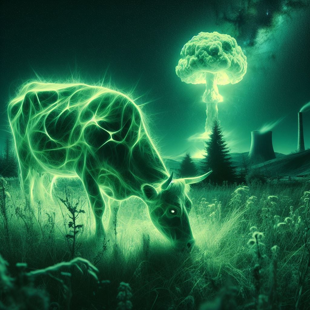 glowing cow - AI Generated Artwork - NightCafe Creator