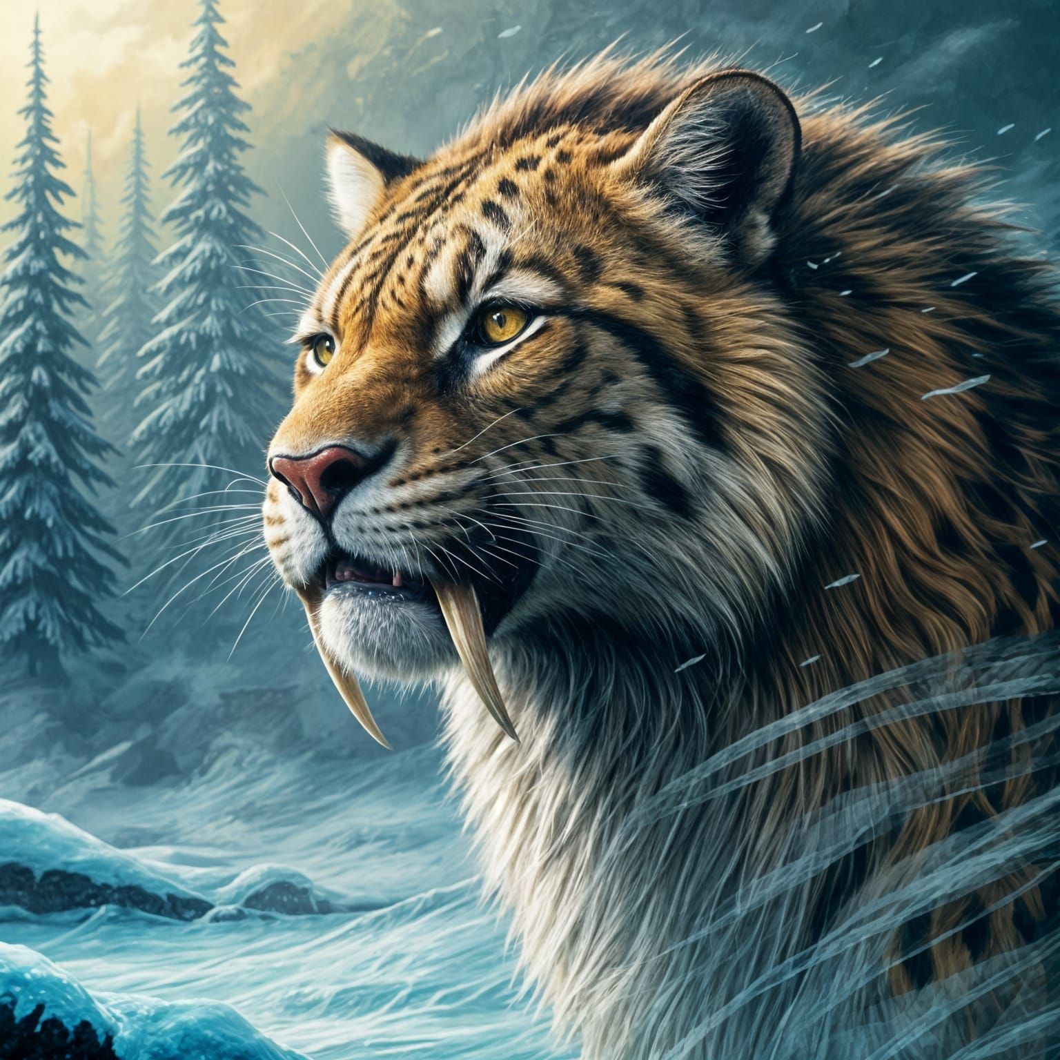 Saber Cat of the Frozen Tundra - Saber Cat of the Frozen Tun...