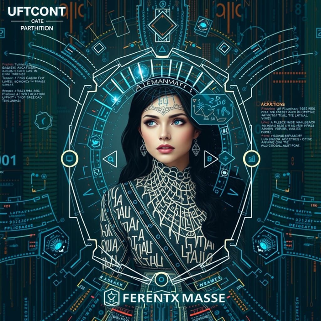 Incoming Message - Digital Goddess in Holographic Matrix