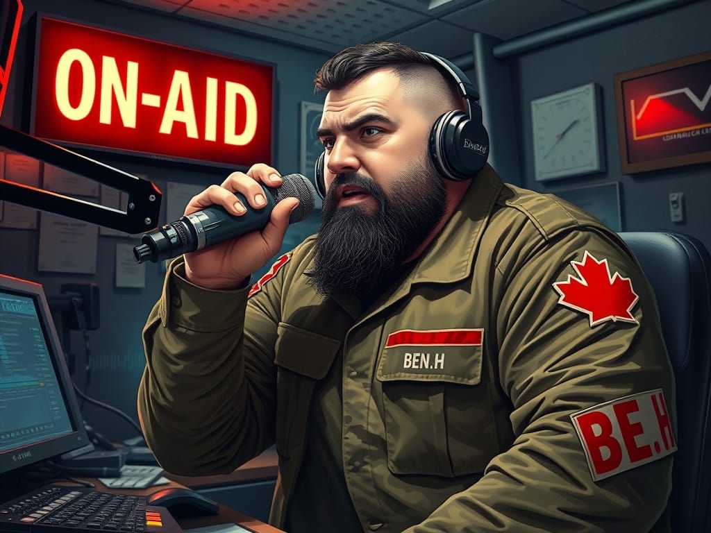 Soulful Radio Host Delivers Patriotic Rap in Compa... - AI Art