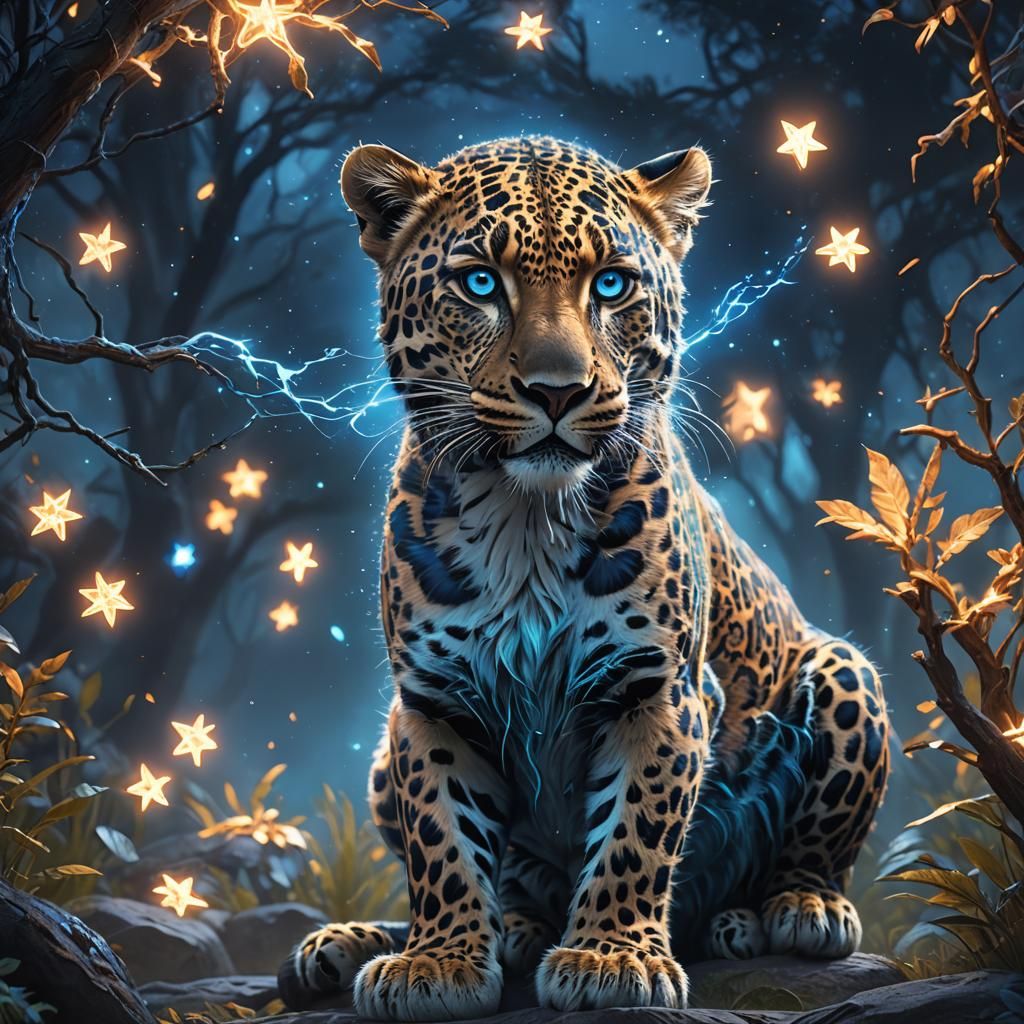 spirit leopard - AI Generated Artwork - NightCafe Creator