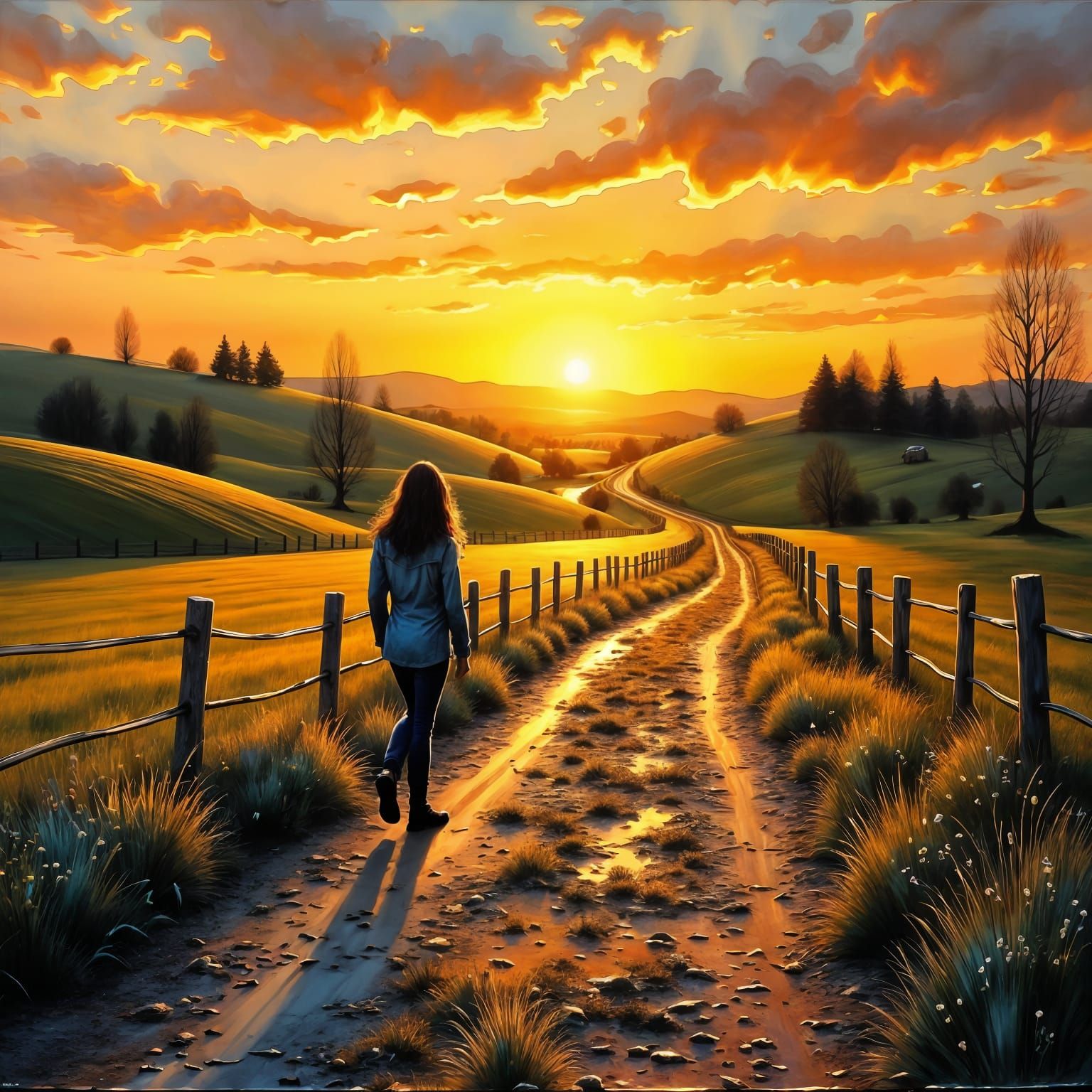 A Peaceful Walk In The Country - A Peaceful Walk In The Coun...