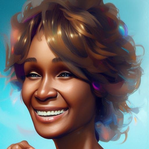 Whitney Houston - AI Generated Artwork - NightCafe Creator