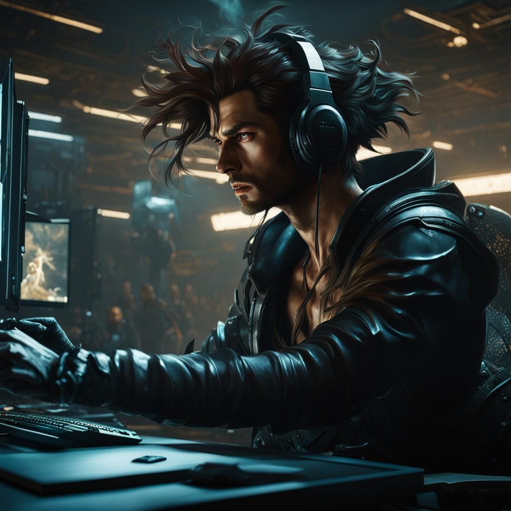 Computer Nerd - AI Generated Artwork - NightCafe Creator