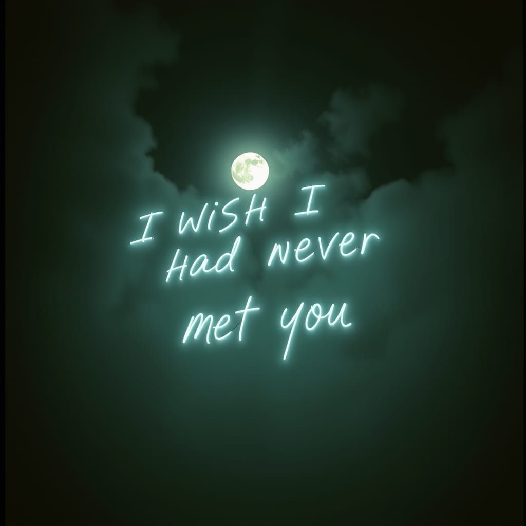 I WISH I HAD NEVER MET YOU - AI Generated Artwork - NightCafe Creator