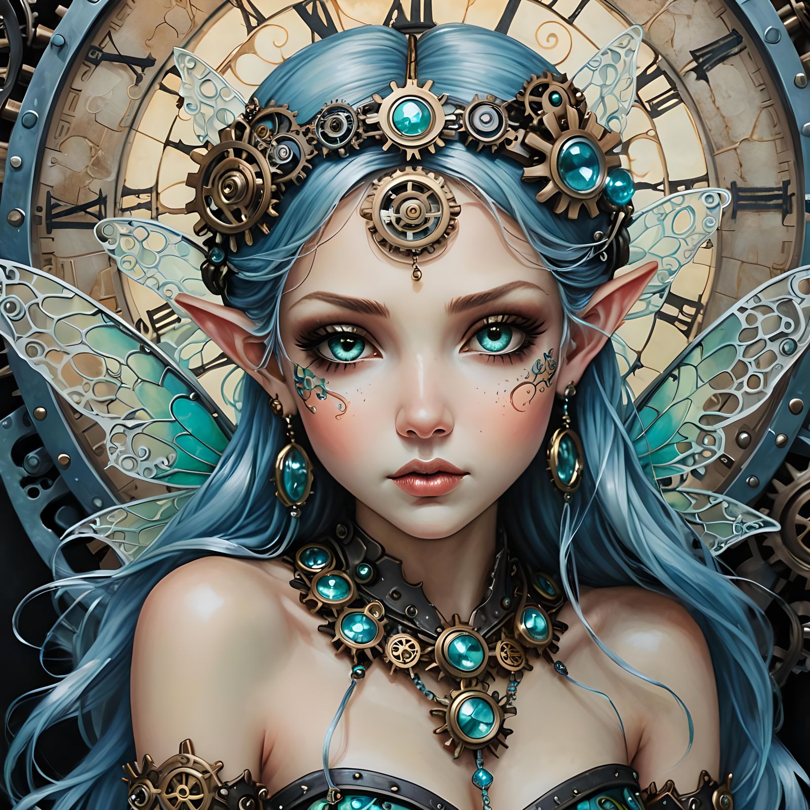 Steampunk Fae - AI Generated Artwork - NightCafe Creator