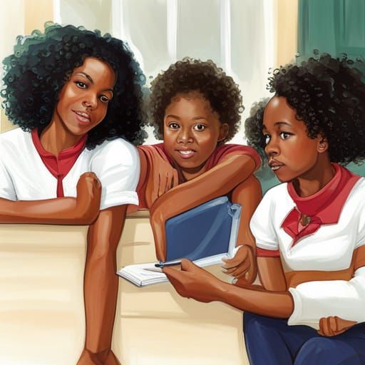 3 Black Girls In School Ai Generated Artwork Nightcafe Creator
