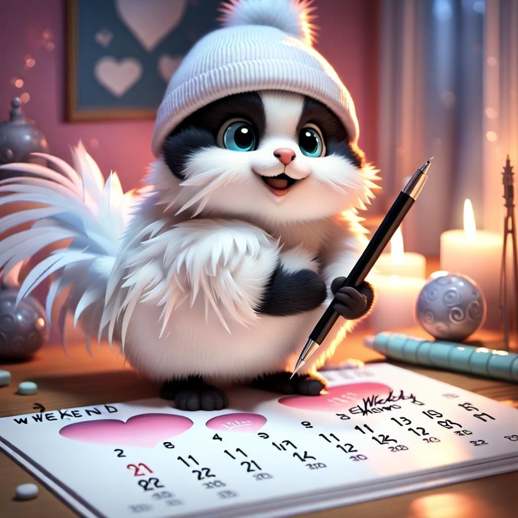 Making A Note In The Calender - AI Generated Artwork - NightCafe Creator