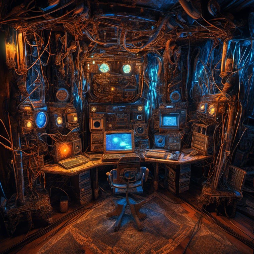 cluttered mind - AI Generated Artwork - NightCafe Creator