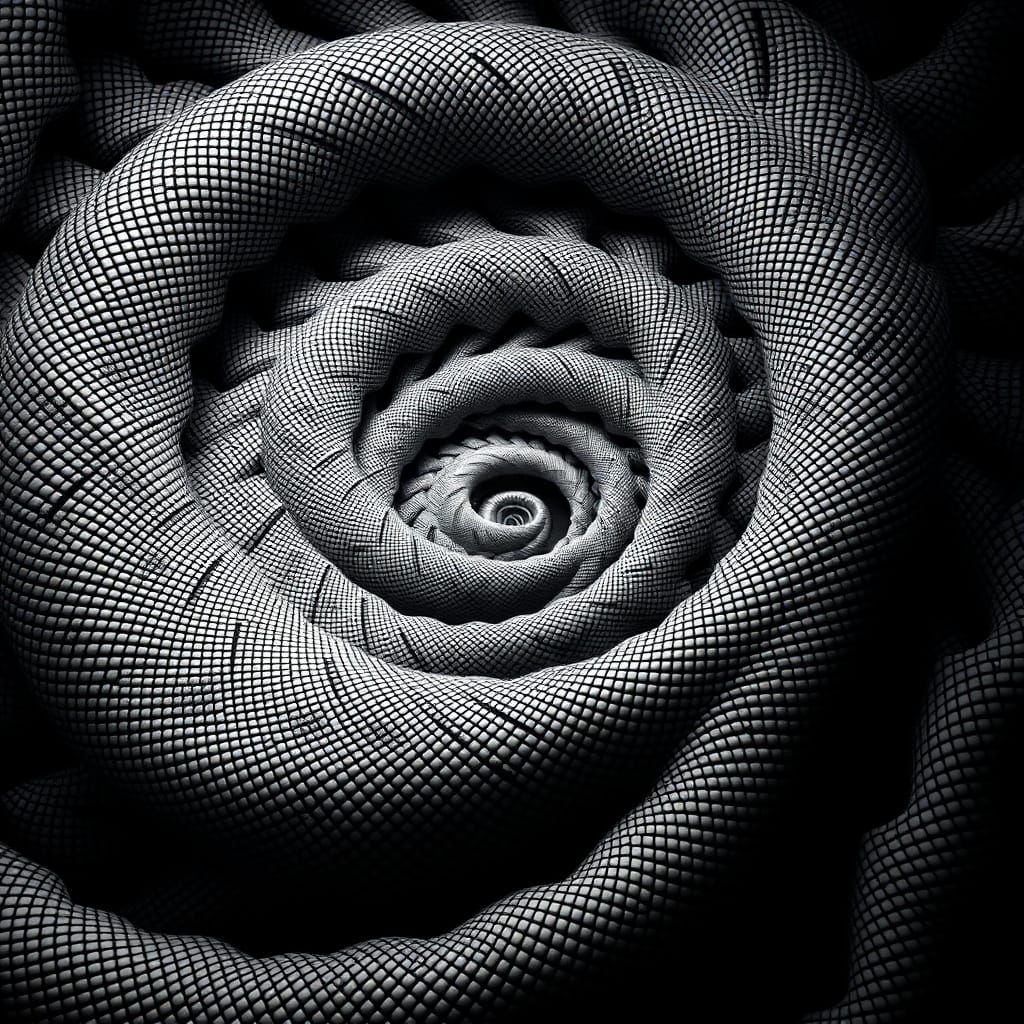 Infinite Snake skin pattern - Infinite Fractal Snake Skin Pa...