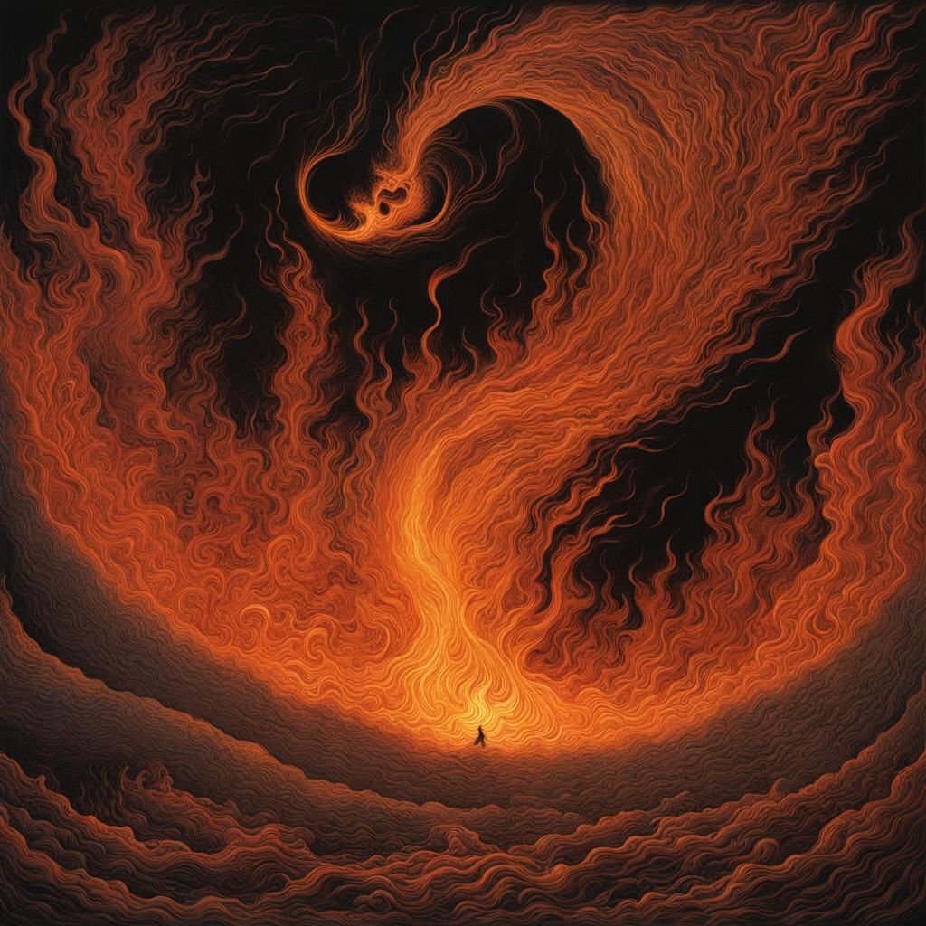 Elemental plane of fire - AI Generated Artwork - NightCafe Creator