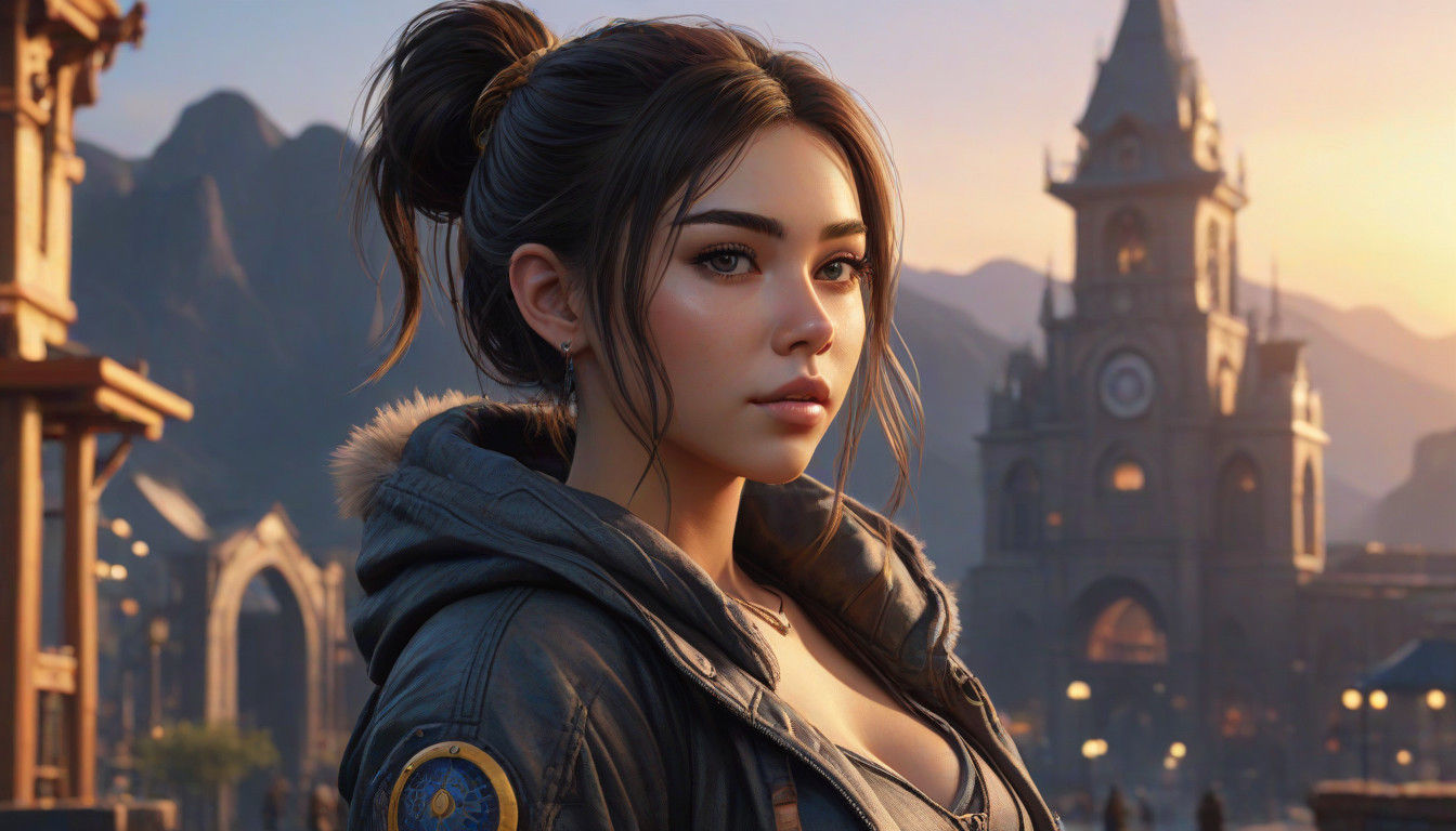 super pretty girl!! - Ethereal Fantasy Portrait in Whimsical...