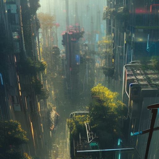 Overgrown - AI Generated Artwork - NightCafe Creator