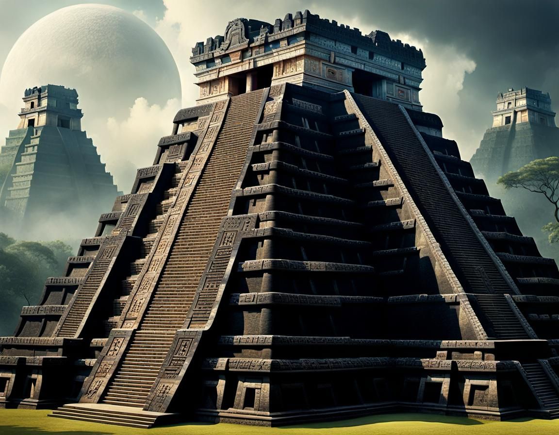 Mayan Pyramids - AI Generated Artwork - NightCafe Creator