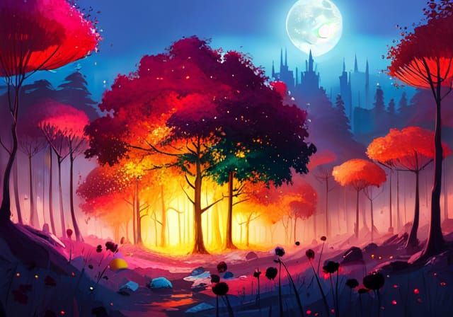 Fable Forest - AI Generated Artwork - NightCafe Creator