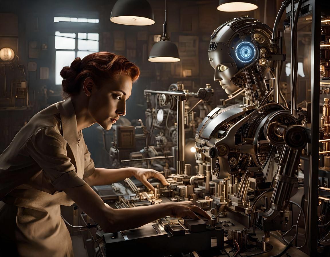 Modding, 1947 - AI Generated Artwork - NightCafe Creator