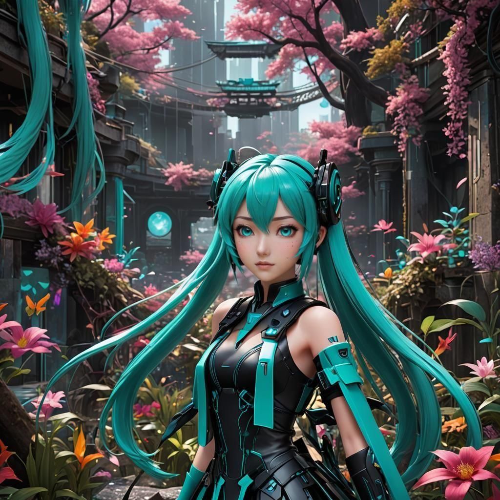 Hatsune miku - AI Generated Artwork - NightCafe Creator