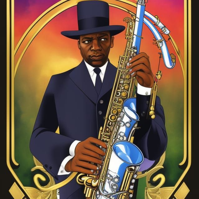 Coltrane card - AI Generated Artwork - NightCafe Creator