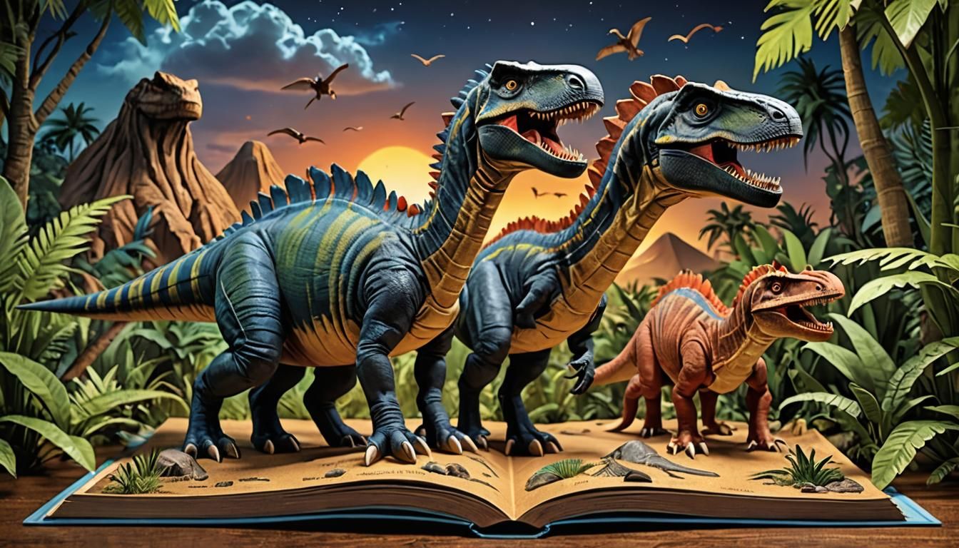 Embark on a prehistoric journey through time with a captivating ...