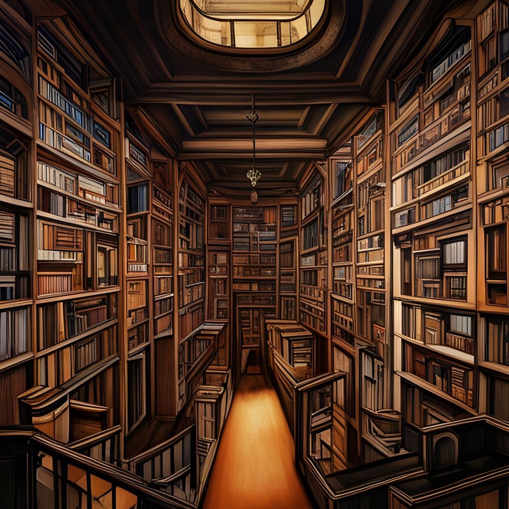 library - AI Generated Artwork - NightCafe Creator