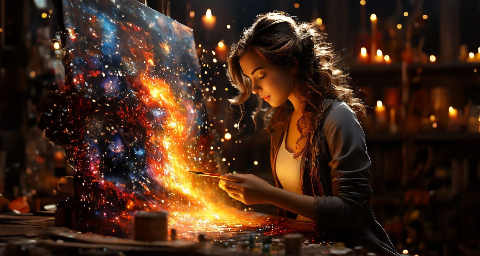 Embers From Canvas - AI Generated Artwork - NightCafe Creator