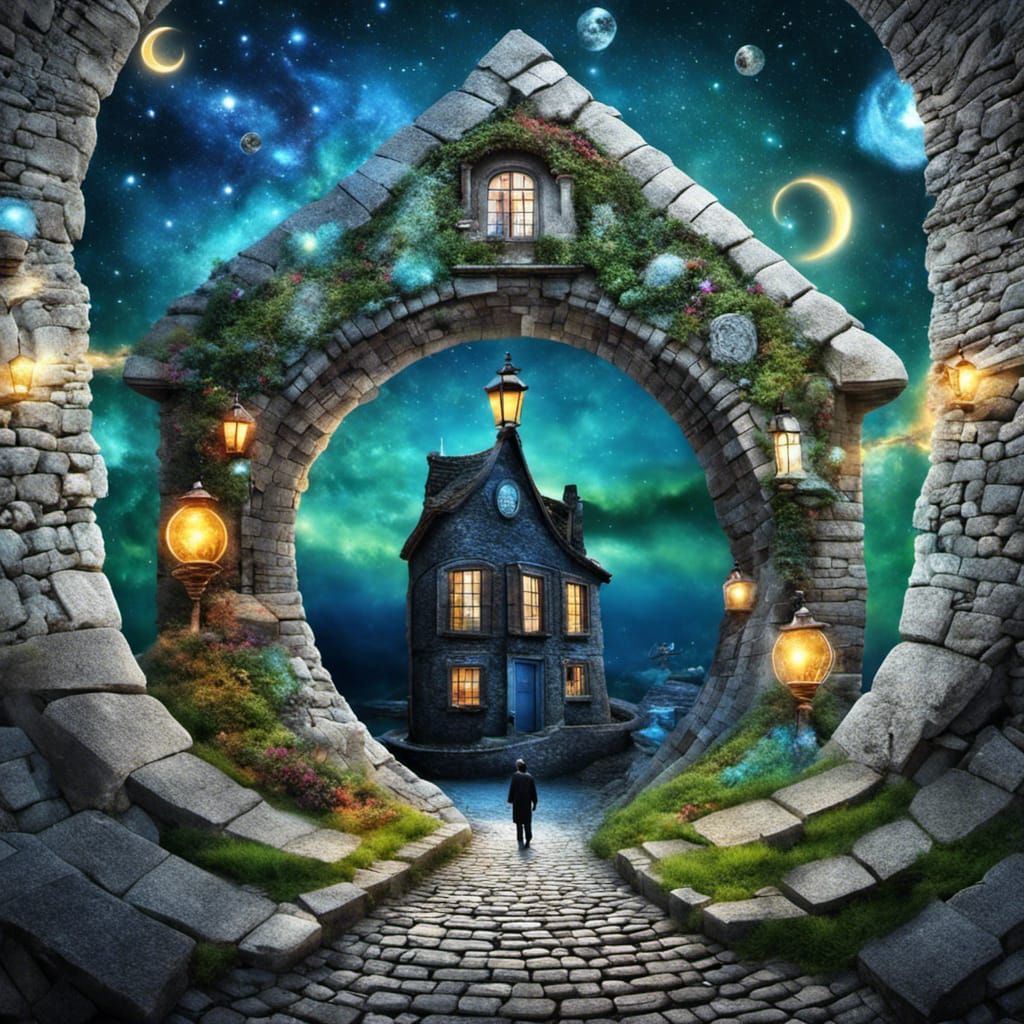 Infinity house - AI Generated Artwork - NightCafe Creator