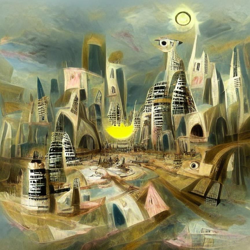 Alien Metropolis - AI Generated Artwork - NightCafe Creator