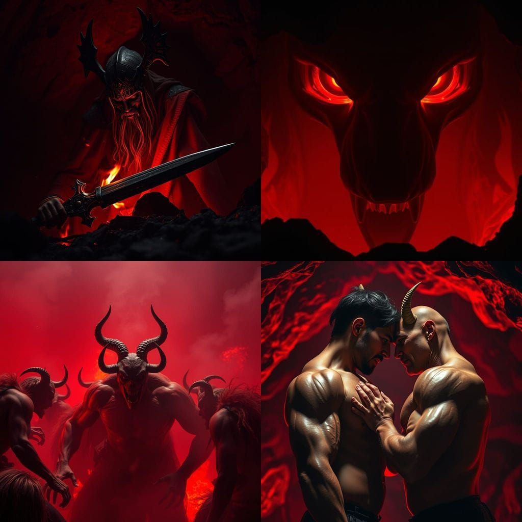 Hades in All Its Fury: Tormented Gods and Goddesse... - AI Art