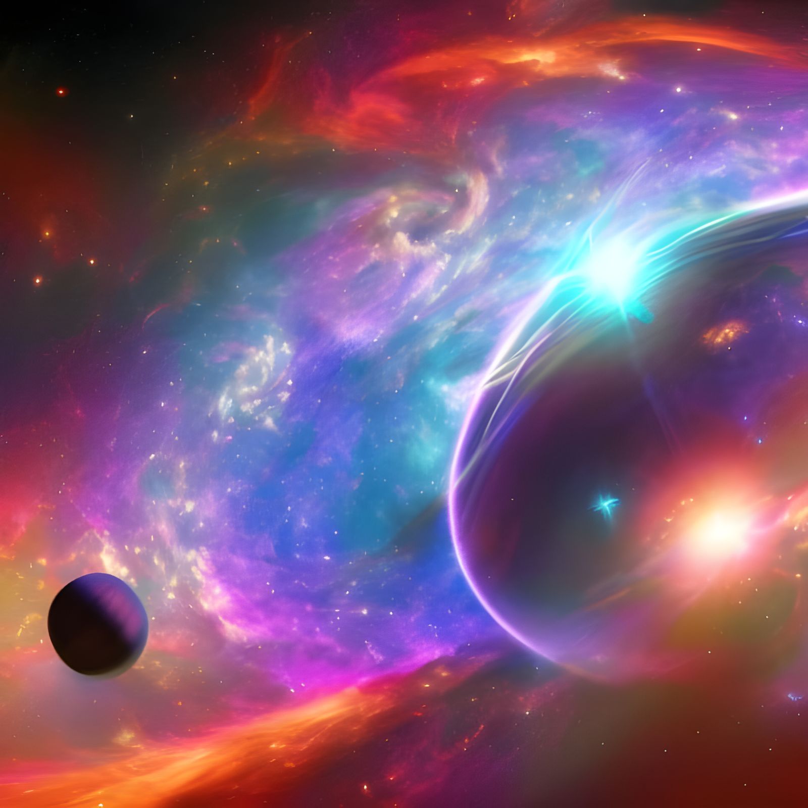 Gamma rays - AI Generated Artwork - NightCafe Creator