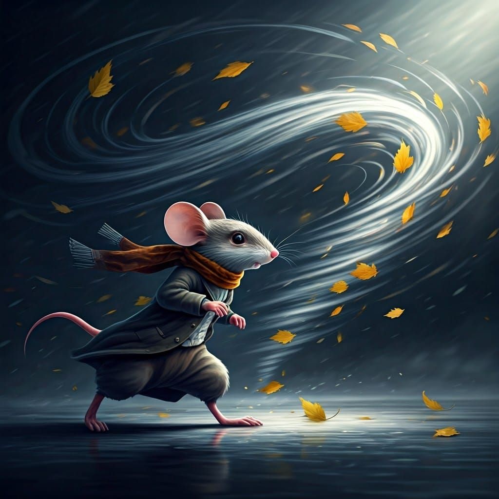 Swirling wind trails like a tornado. The wind should be visually ...