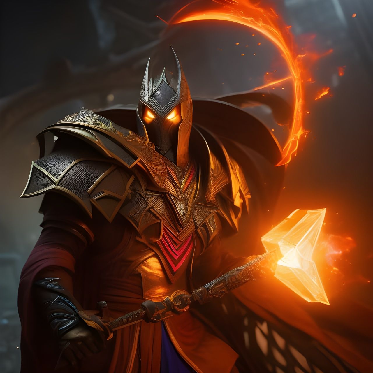 Master of fire - AI Generated Artwork - NightCafe Creator