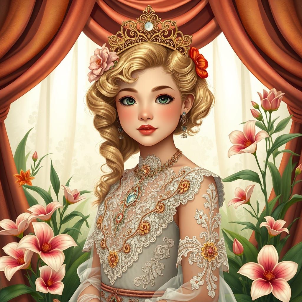 Ethereal Beauty in Belle Epoque Splendor - AI Art