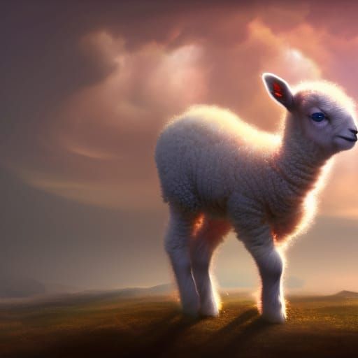 Cloud Lamb - AI Generated Artwork - NightCafe Creator