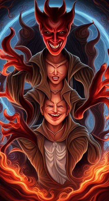 Devil is a shapeshifter - AI Generated Artwork - NightCafe Creator