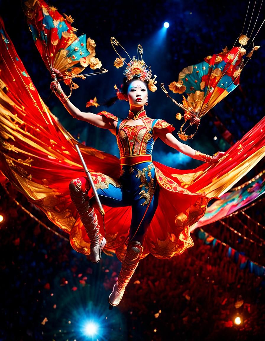 Colourful Performance - AI Generated Artwork - NightCafe Creator