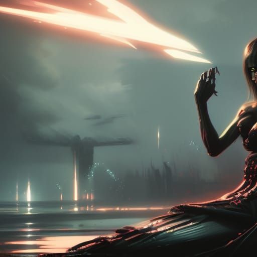 Hyperrealistic, splash art, concept art, mid shot, intricately detailed ...