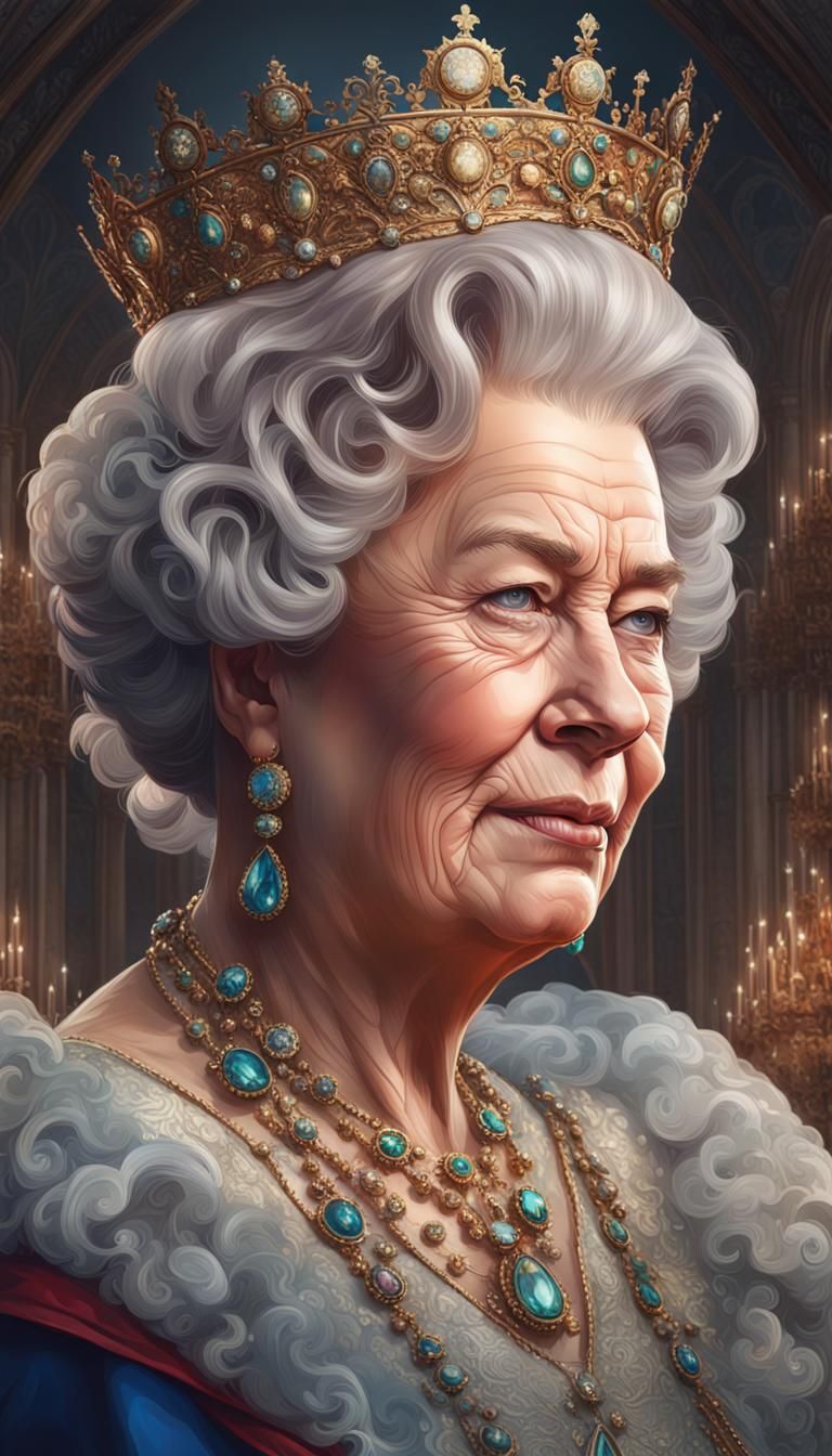 Queen Elisabeth II - AI Generated Artwork - NightCafe Creator