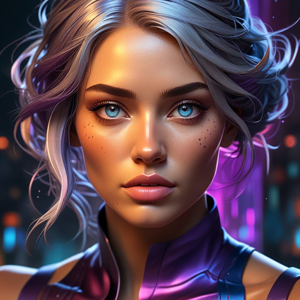 Ethereal Fae Goddess in Dark Fantasy Art Nouveau S... - AI Art