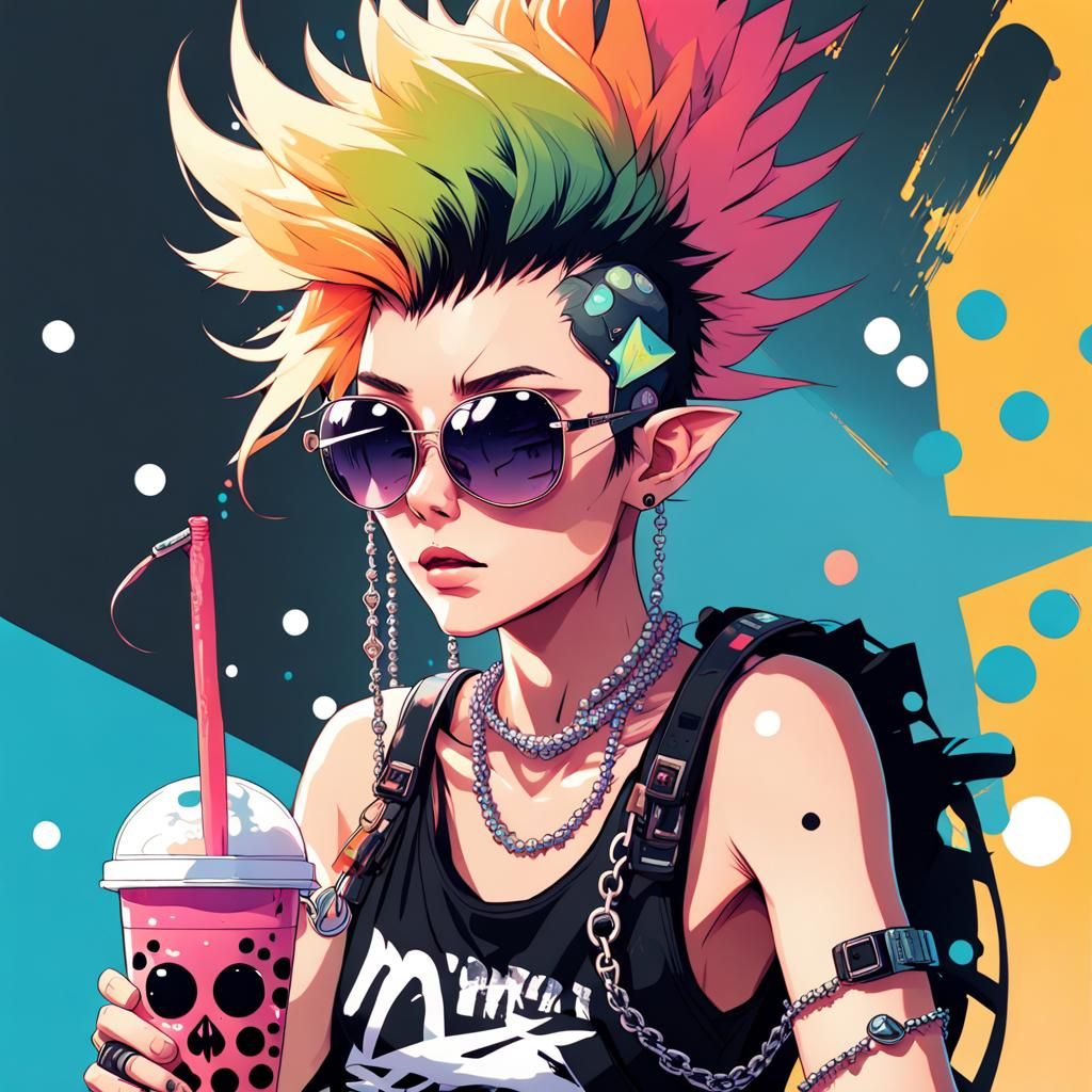 Fairy Punk Magic - AI Generated Artwork - NightCafe Creator