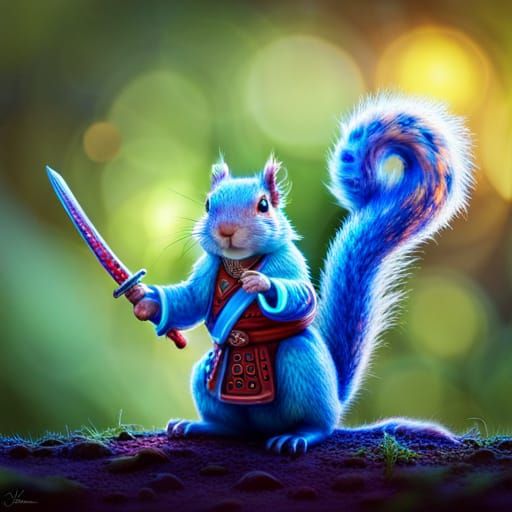 Warrior Squirrel - AI Generated Artwork - NightCafe Creator