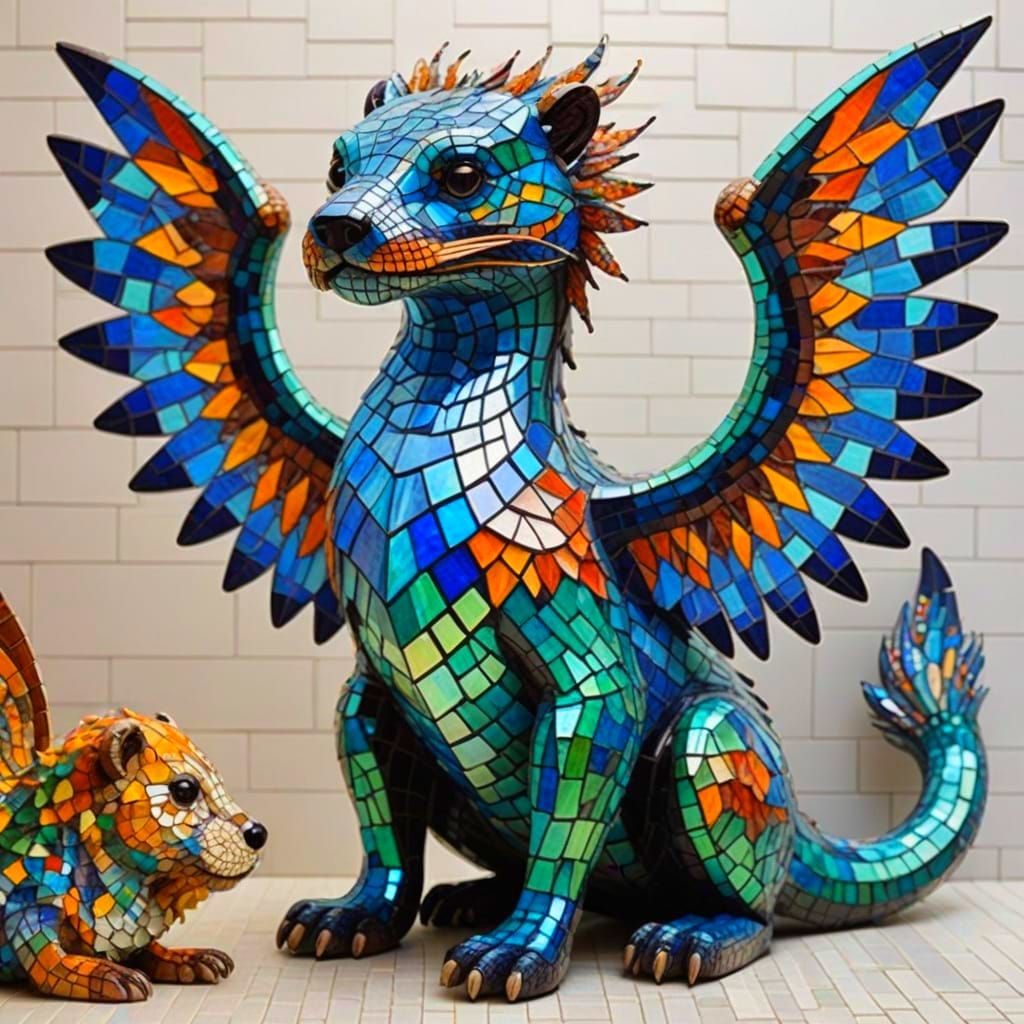 monsters mosaic - monsters mosaic