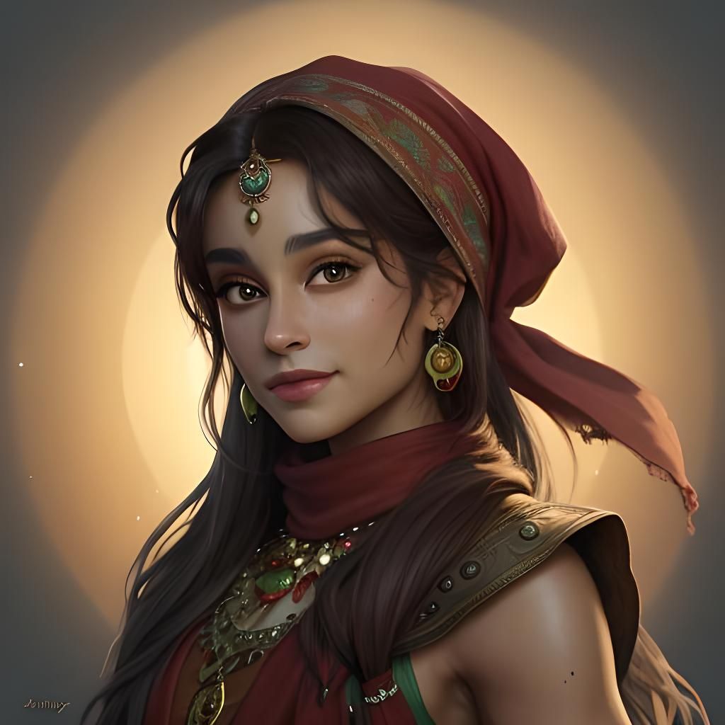 Gypsy Girl - AI Generated Artwork - NightCafe Creator