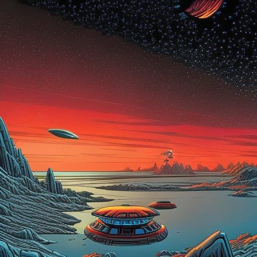 alien worlds - AI Generated Artwork - NightCafe Creator