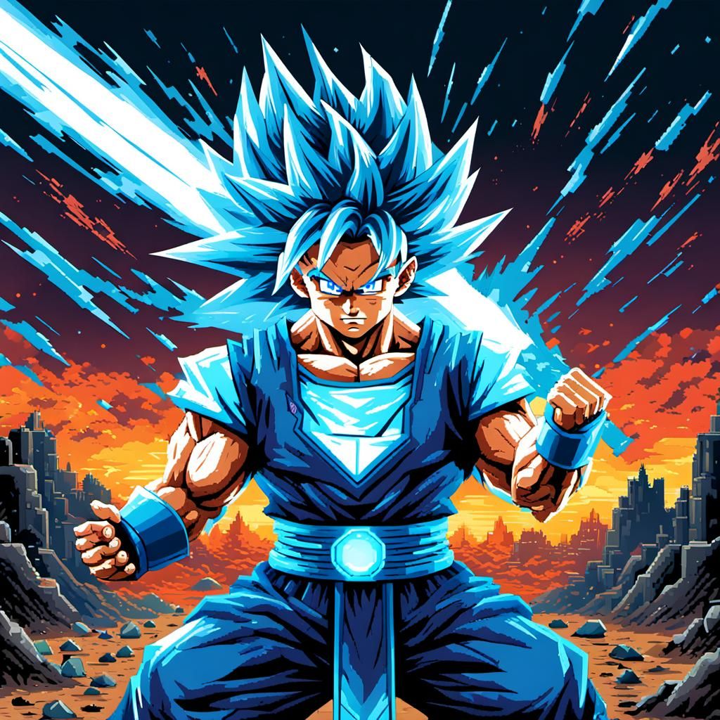 Ultimate Super Saiyan Hero - AI Generated Artwork - NightCafe Creator