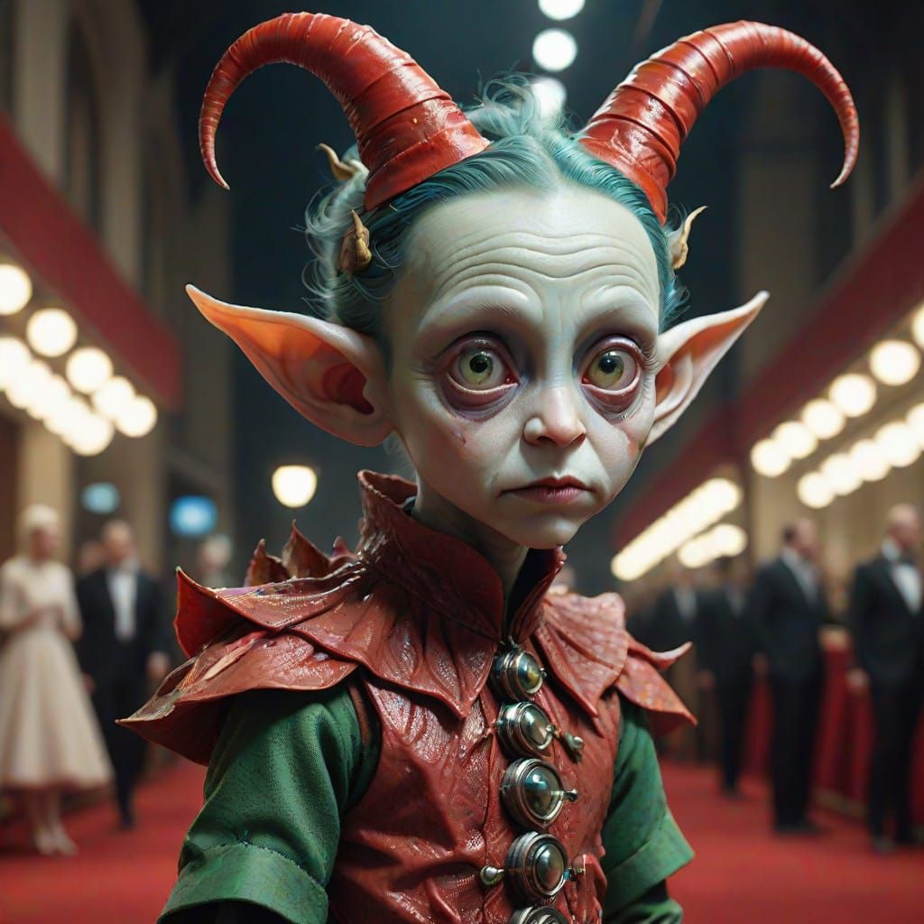 Tired Elf - Ethereal Avant-Garde Elf in Disturbing High-Fash...