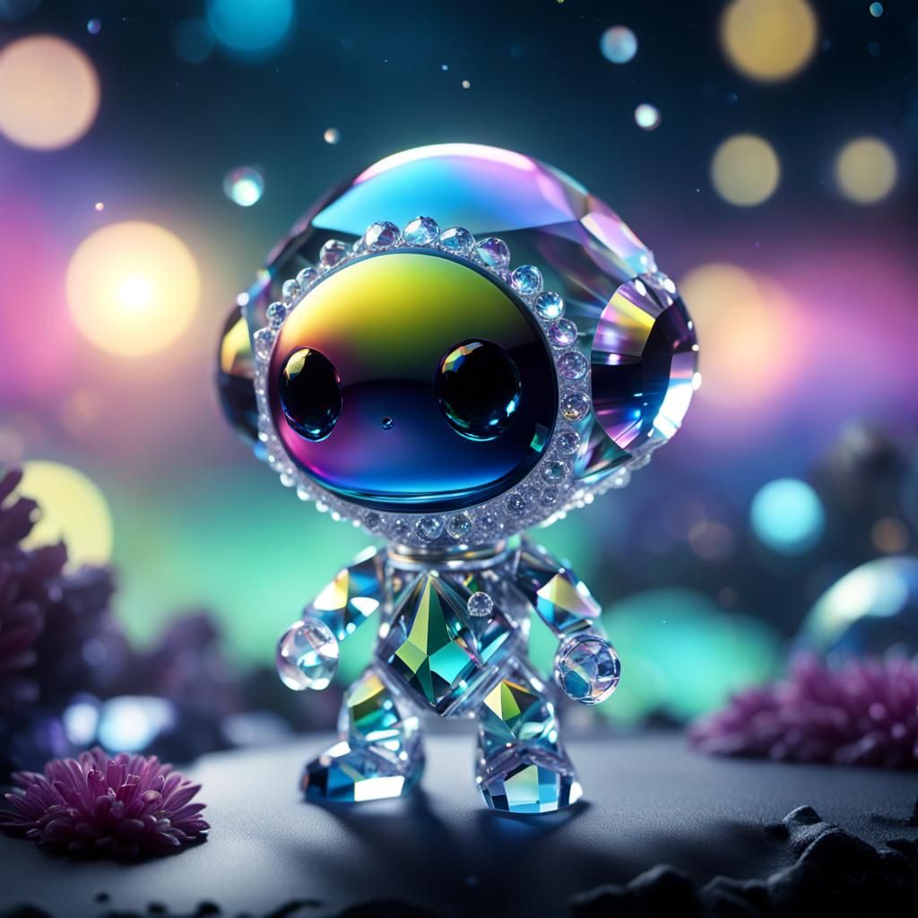 Crystal Alien - AI Generated Artwork - NightCafe Creator