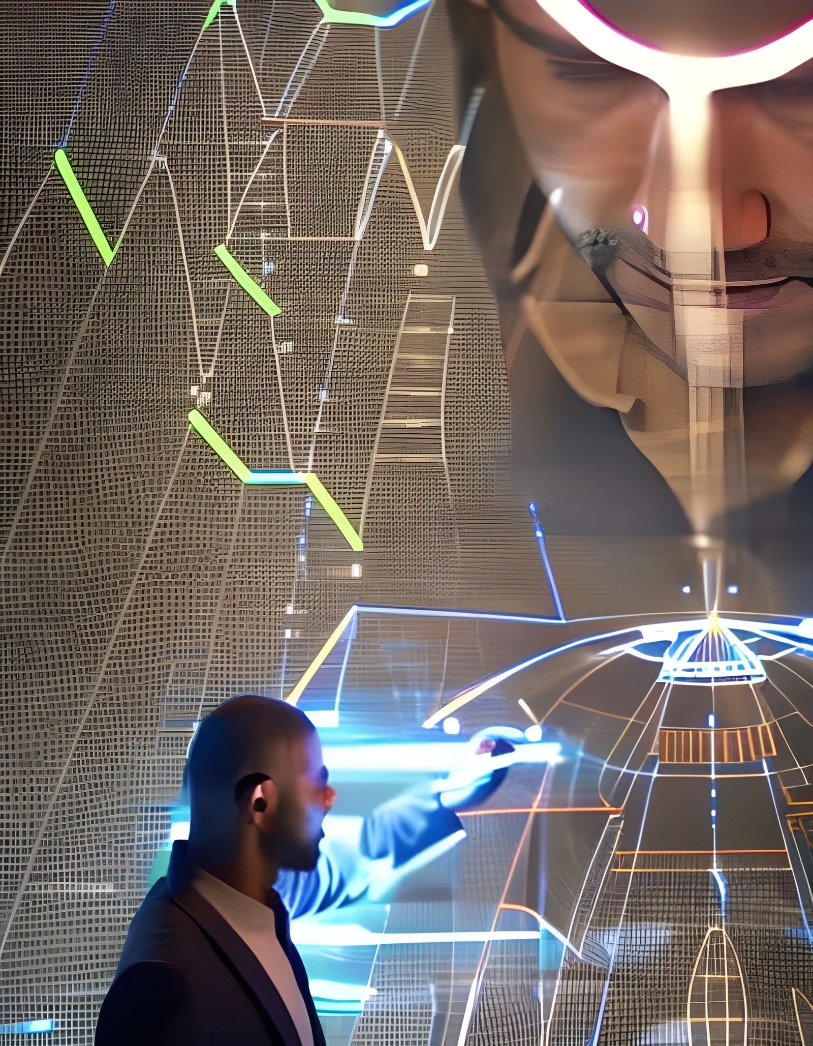 Holographic presentation of the blueprint for a new extra-atmospheric ...