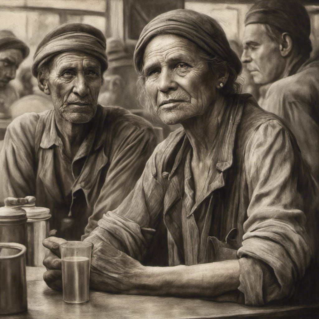 Weathered Faces - AI Generated Artwork - NightCafe Creator