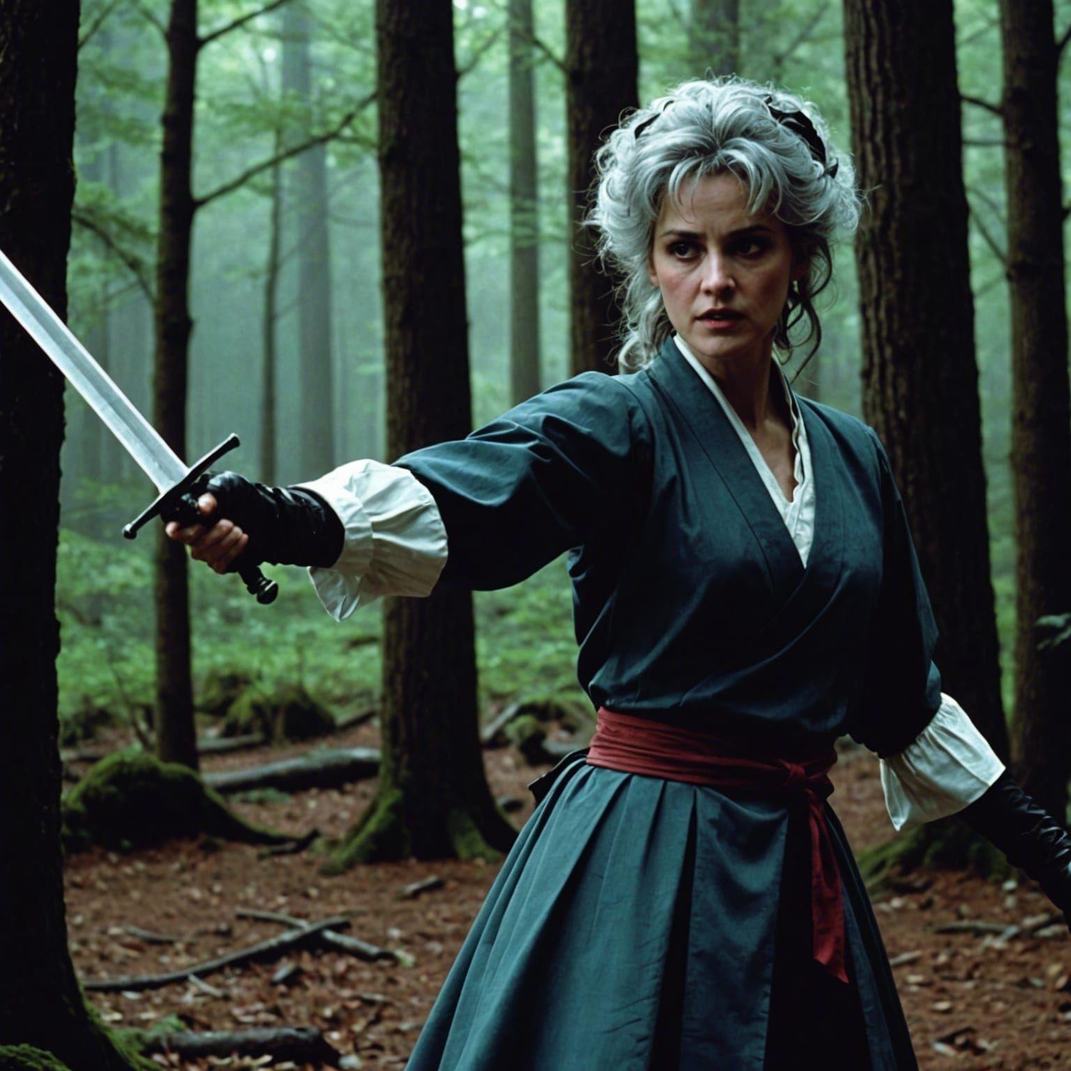 Sakuya Izayoi 80s dark fantasy - AI Generated Artwork - NightCafe Creator