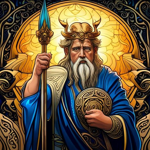 2- Eyed Odin - AI Generated Artwork - NightCafe Creator